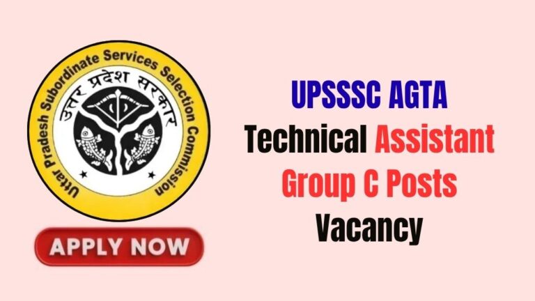UPSSSC AGTA Recruitment 2026 (2759 Posts) - Apply for Technical ...